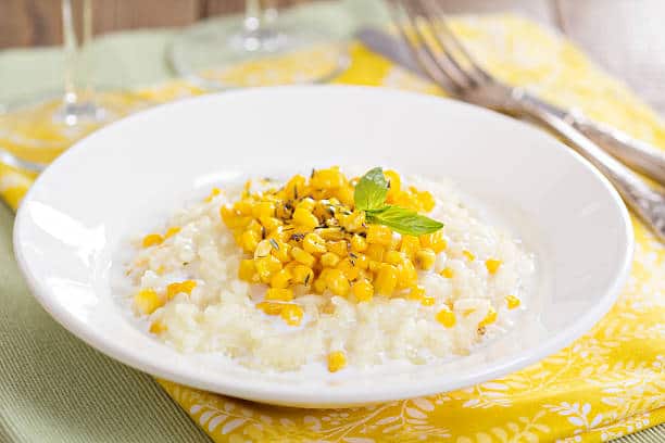 Sweet Corn Risotto Recipe - We Know Rice