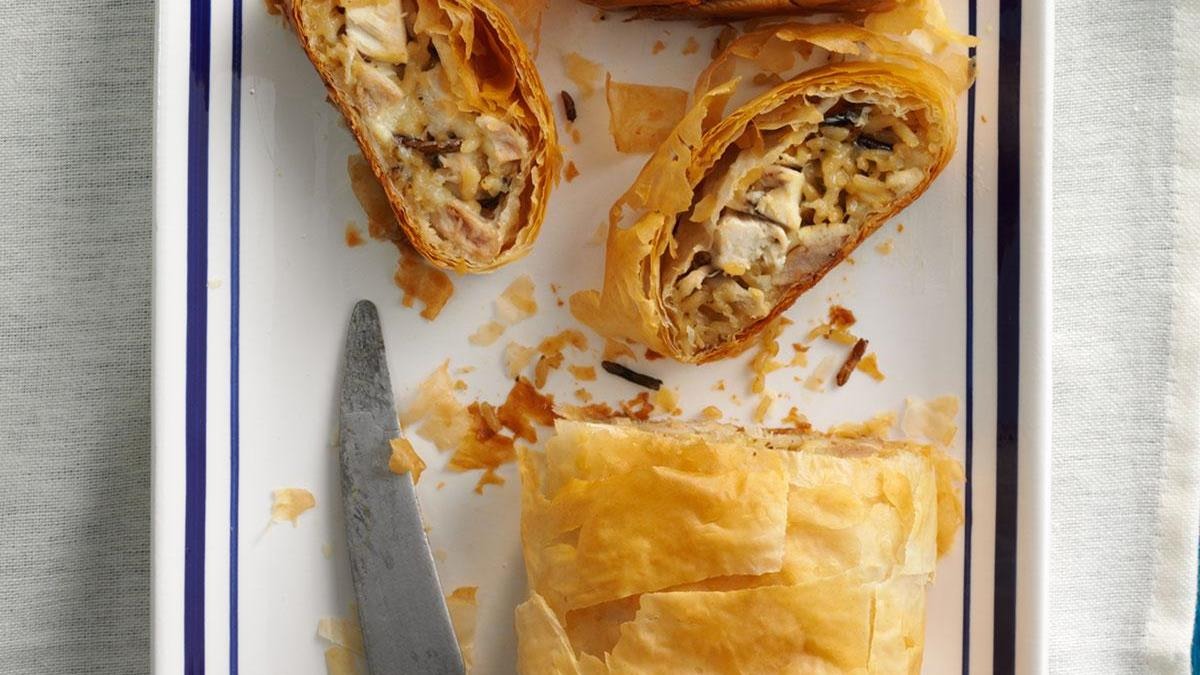 Chicken & Wild Rice Strudels Recipe - We Know Rice