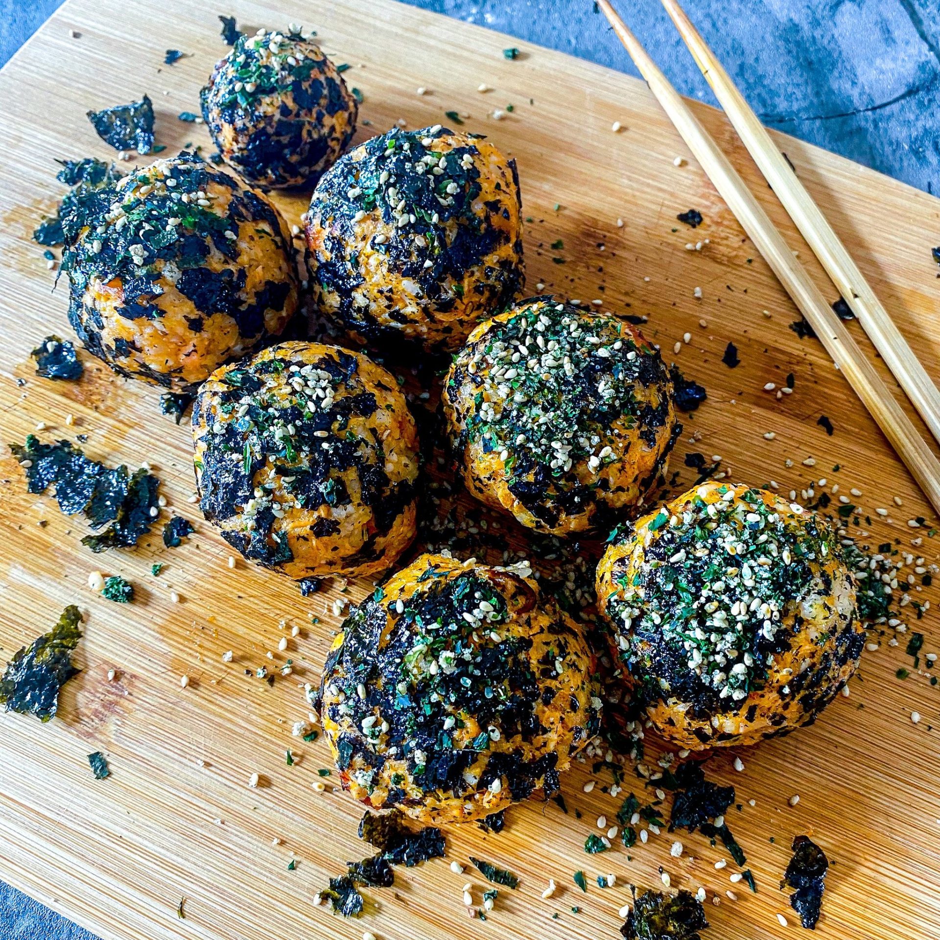 Smoked Salmon Rice Balls Recipe - We Know Rice
